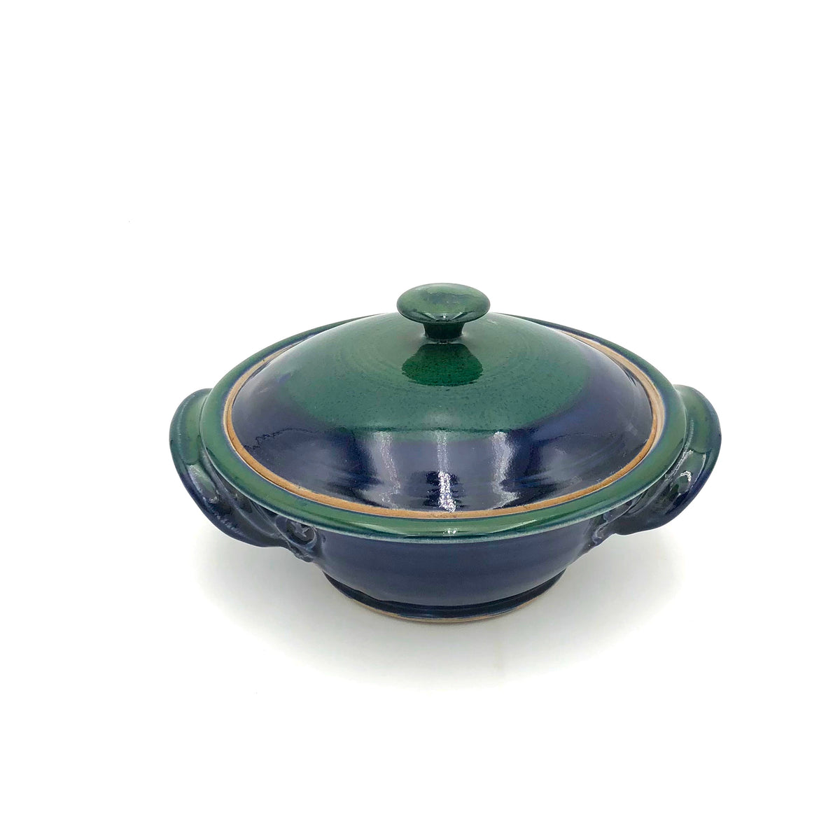 Coburn - Medium Lidded Casserole (Blue/Green) – Phoenix Gallery