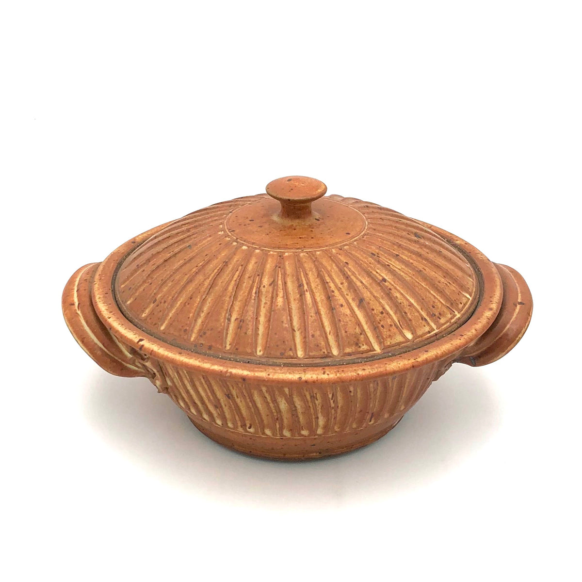 Coburn - Medium Lidded Casserole (Fluted Tan) – Phoenix Gallery