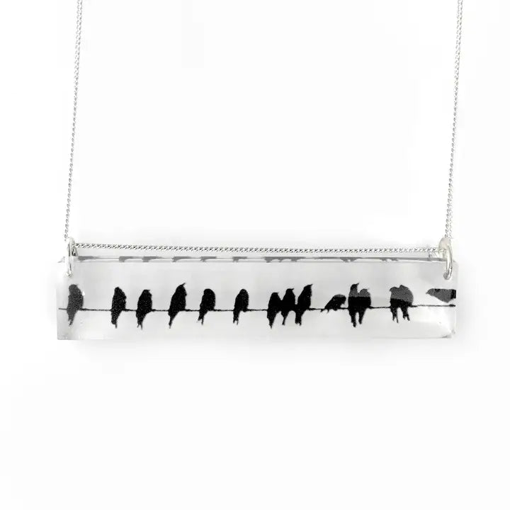Black Drop Designs - Necklace - Landscape (Crows) – Phoenix Gallery
