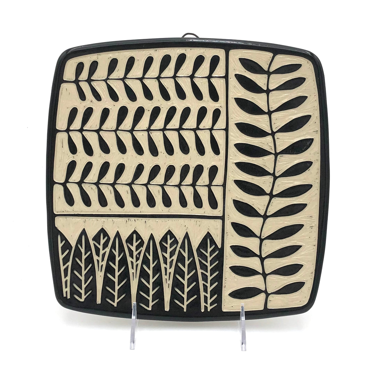 Jennifer Falter - Square Plate (Leaves) – Phoenix Gallery